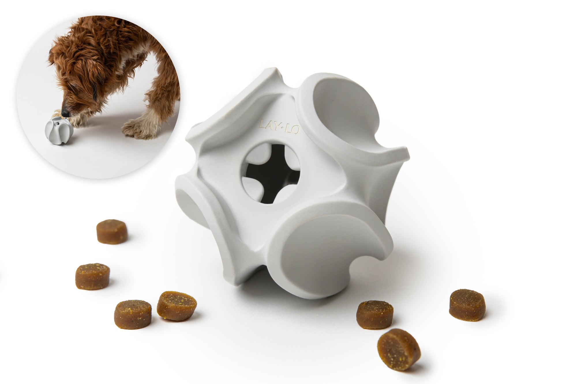 LAY LO Treat Dispensing Rubber Toy – LAY LO Pets